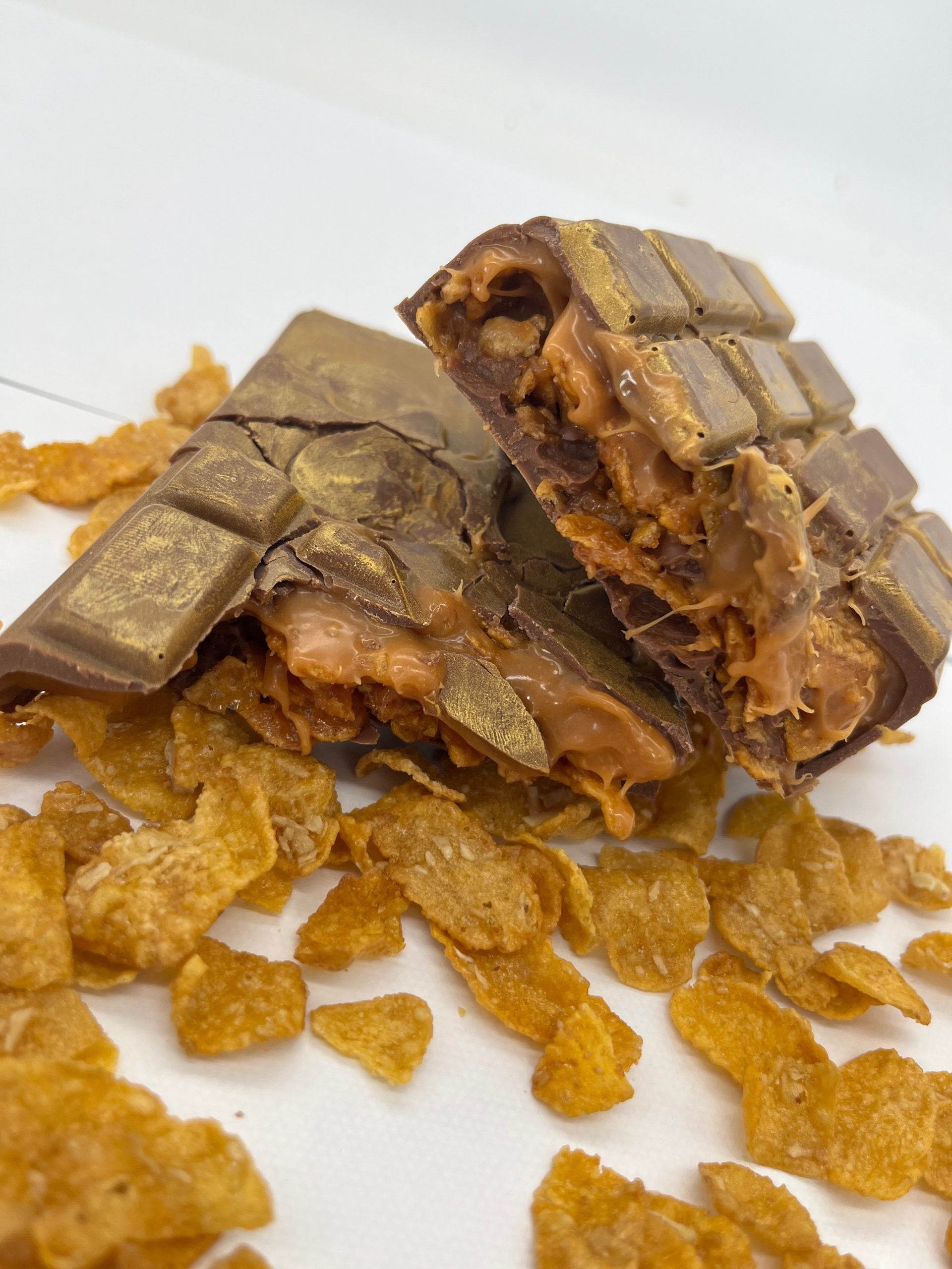 'Golden Crunch' Cornflake & Caramel Chocolate Bar – Cocoabean Company